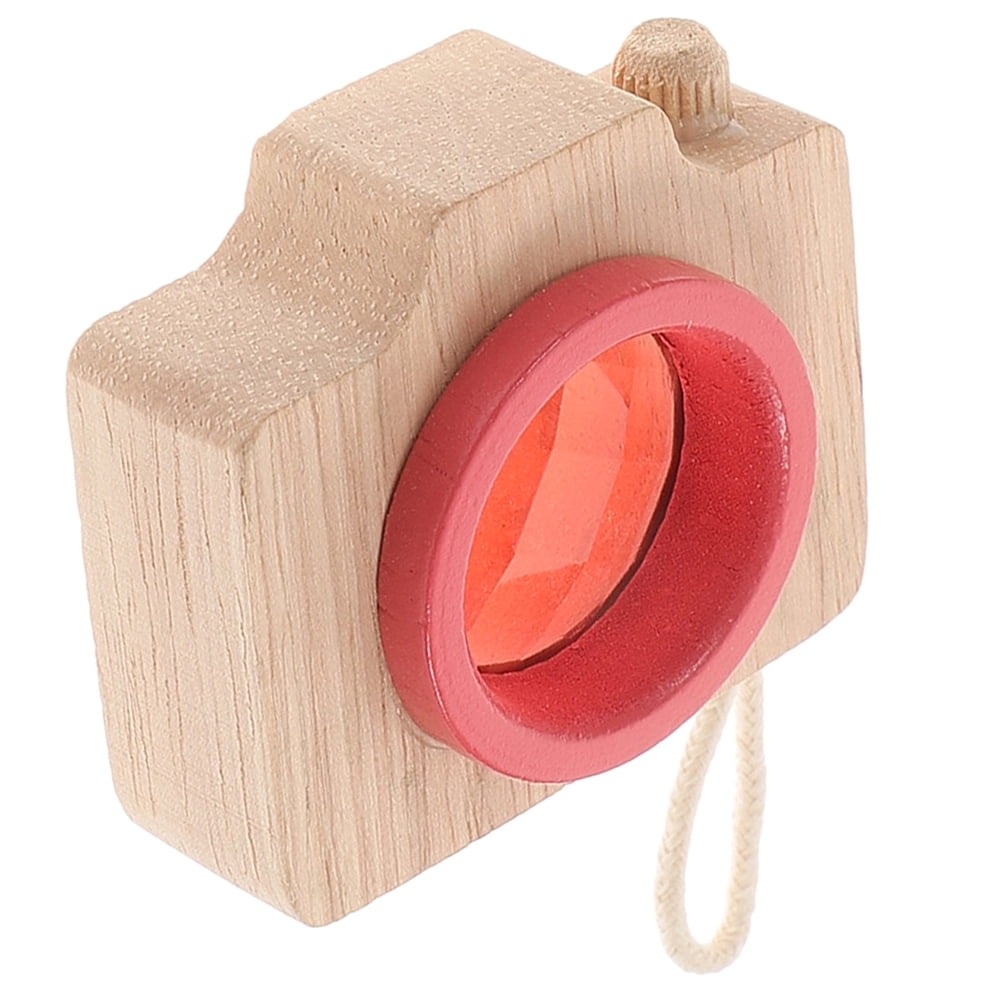 OHOIOLLA Kaleidoscope Toy Red Wood for Children Party Favors and ...
