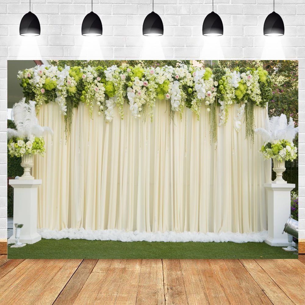 Wood Backdrop for Photography Wooden Board Flower Wedding Bridal Shower ...