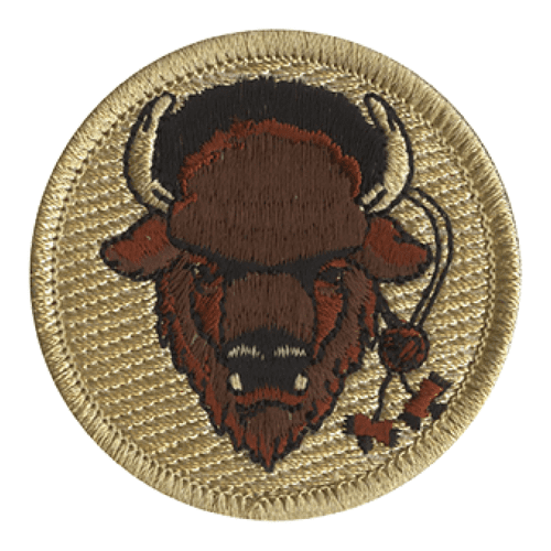 Wood Badge Buffalo with Beads Scout Patrol Patch (Sew-on) - ClassB ...