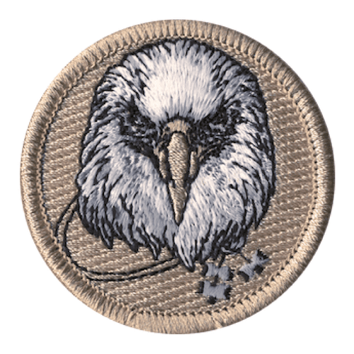 Wood Badge Eagle with Three Beads Scout Patrol Patch (Sew-on) - ClassB - Walmart.com