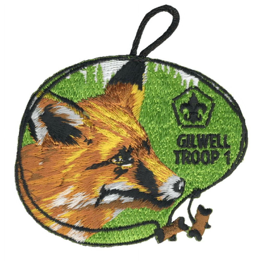 Wood Badge Fox Critter with Beads Embroidered Patch - Gilwell Troop 1 ...