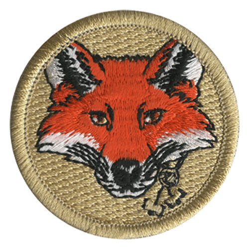 Wood Badge Fox with Beads Scout Patrol Patch (Sew-on) - ClassB - Walmart.com
