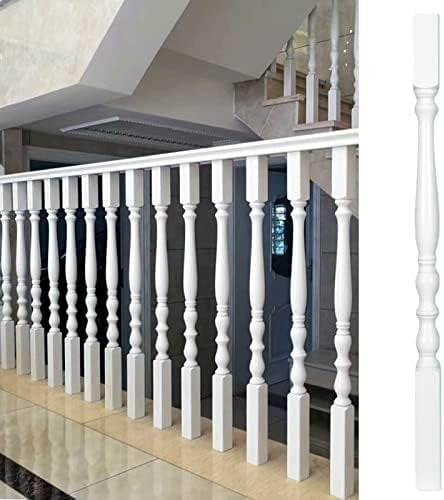 Wood Balusters Spindles - 1/4/10/20 Pack White Wooden Baluster for ...