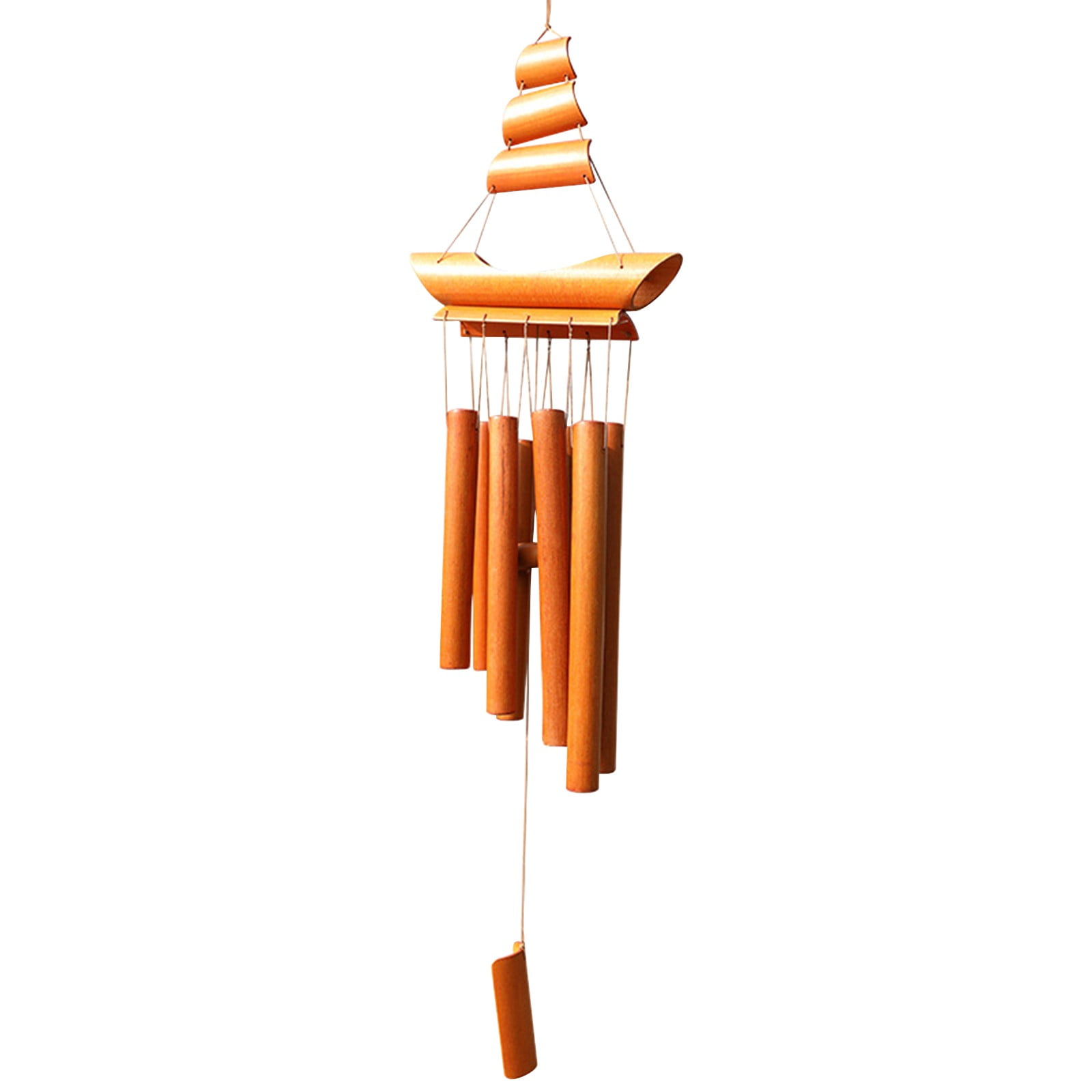 Wood Bamboo Wind Chimes, Deep Tone Bamboo Wind Chimes for Outside, Big ...