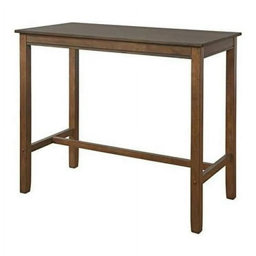 36" Round Top Bar Height Table with 12" Leaf - White - Walmart.com
