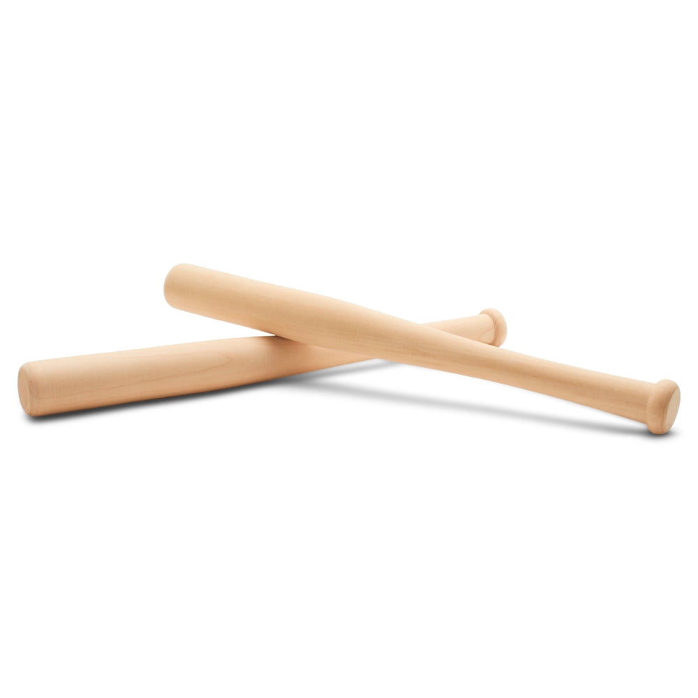 Wood Baseball bat 12 Inch Pack of 10 Unfinished Mini Wood Baseball Bat ...