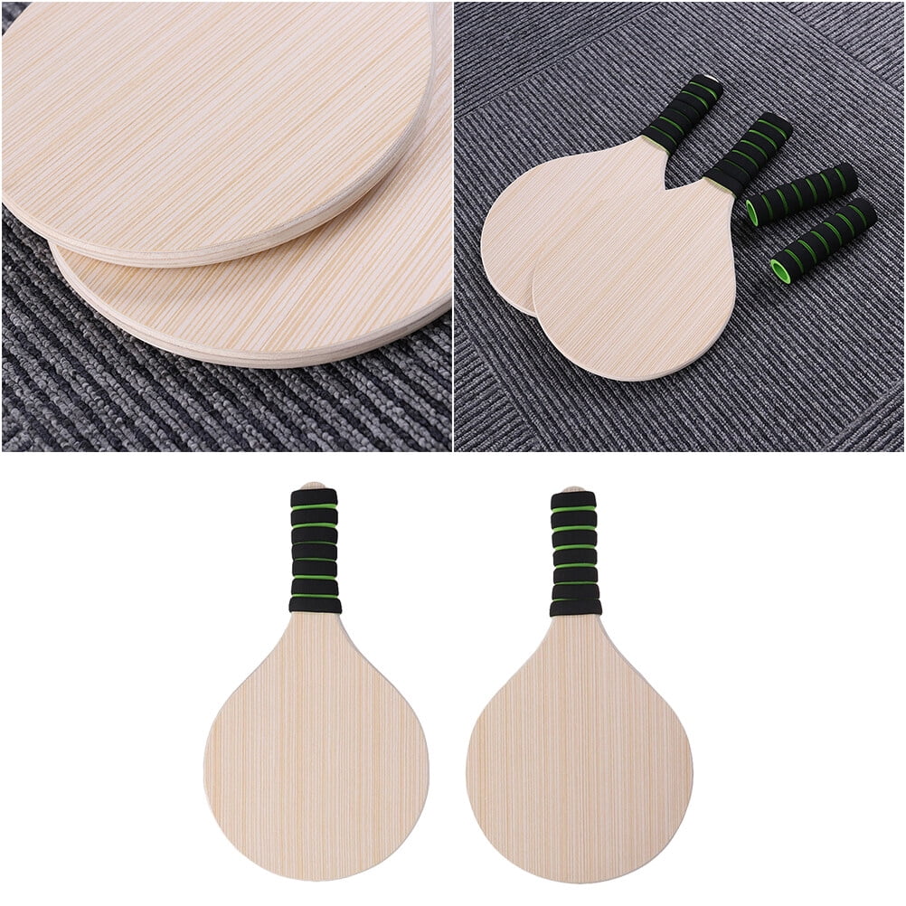 Wood Beach Racket Healthy Racket Paddle Game Badminton Rackets Beach ...