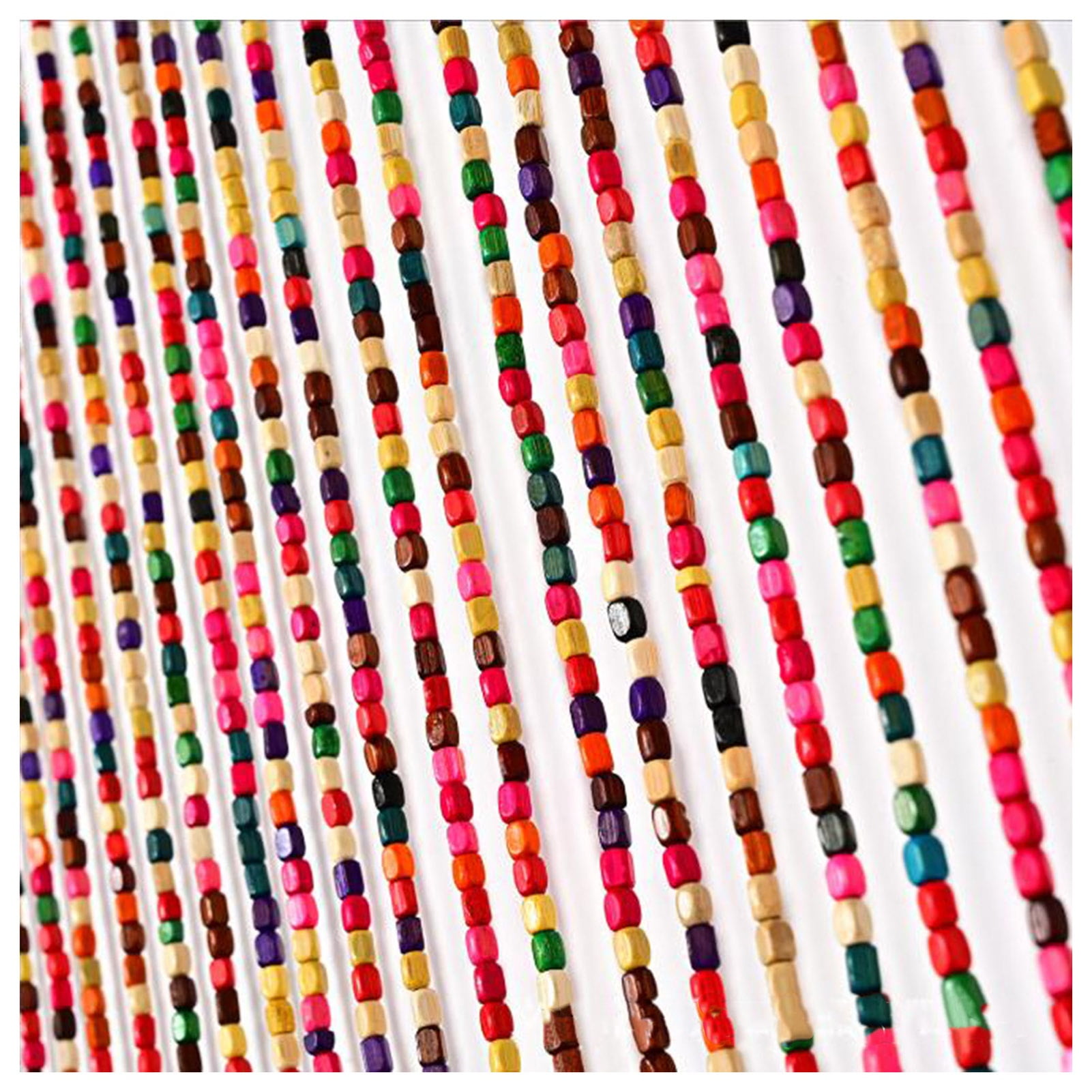 Wood Beaded Curtains,Divider Strip Tassel Beads Curtain,Hanging Room ...