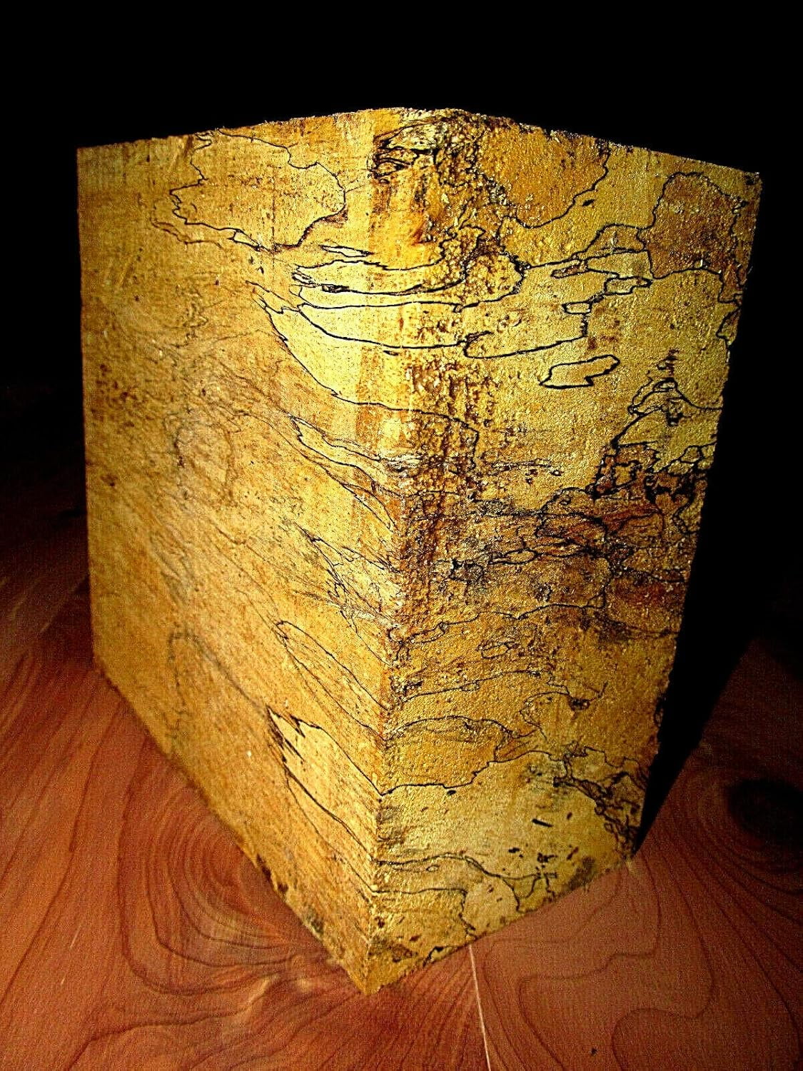 Wood) Beautiful Exotic SPALTED Tamarind Bowl Blank Lathe Turning Block ...