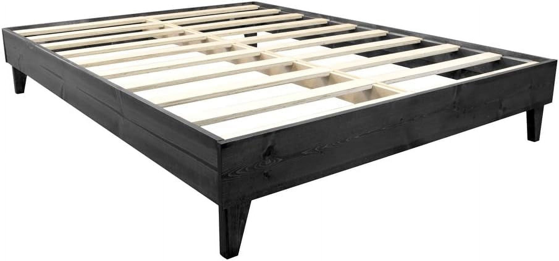 Wood Bed Frame - Made with 100% New Zealand Pine - Solid Mattress ...