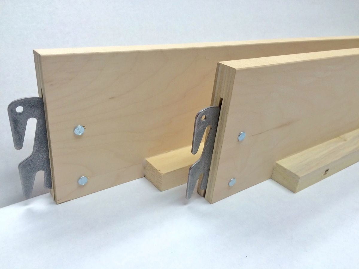 Wood Bed Rails – Unfinished - Hook-on - Twin, Full, Queen, King, Cal ...