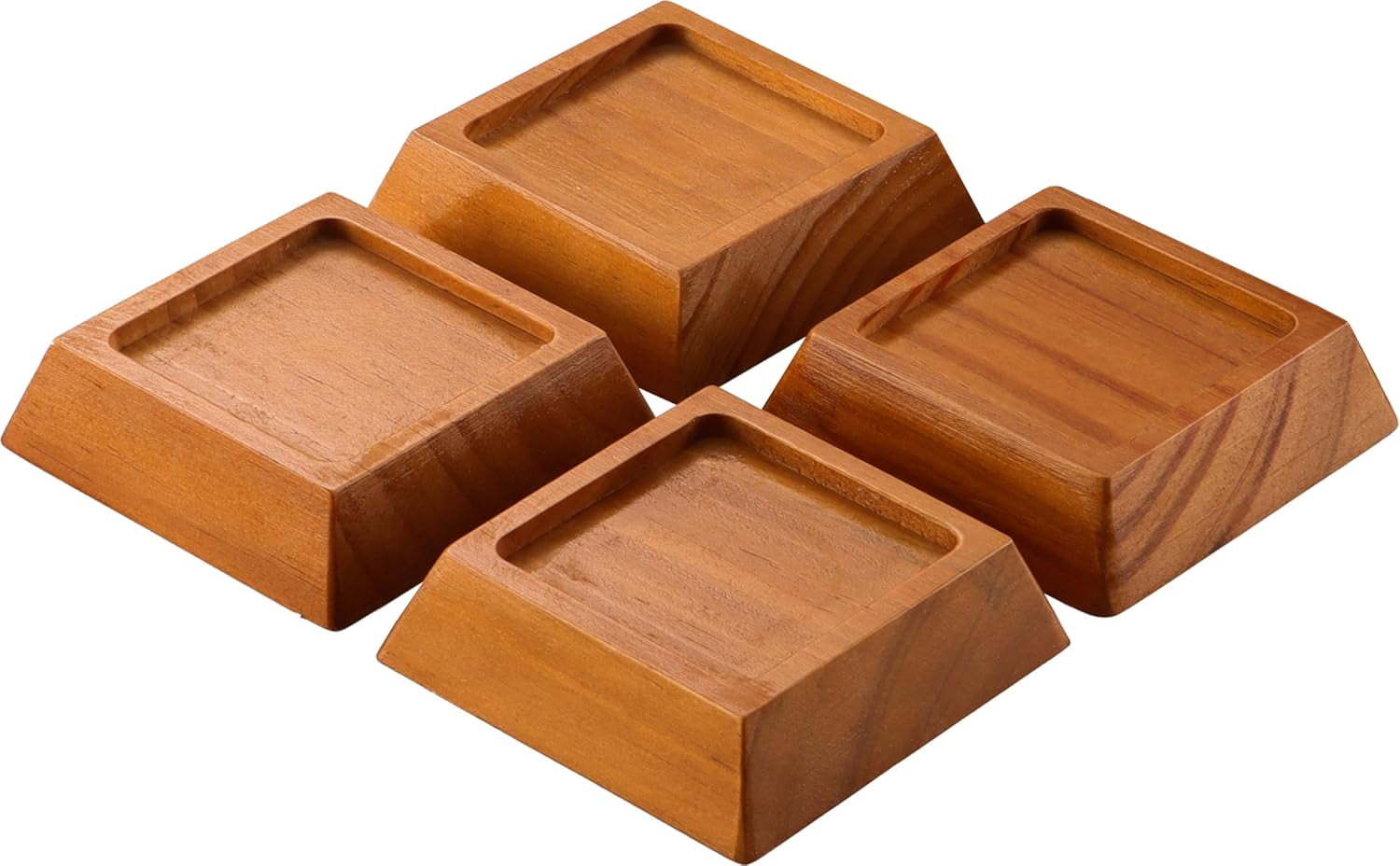 Wood Bed Risers 1 Inch, Premium Pine Furniture Risers - Sturdy, Stylish ...