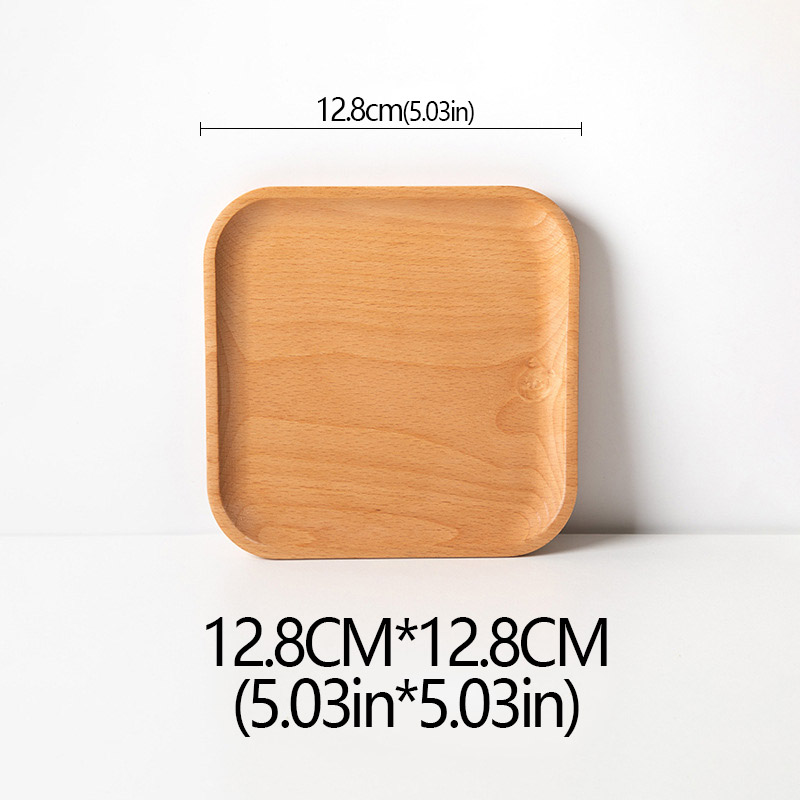 Wood Beech Plate Fruit Plate Oval Pallet trays decorative Candy ...