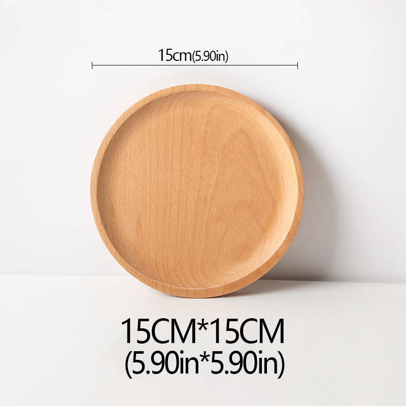 Wood Beech Plate Fruit Plate Oval Pallet trays decorative Candy ...