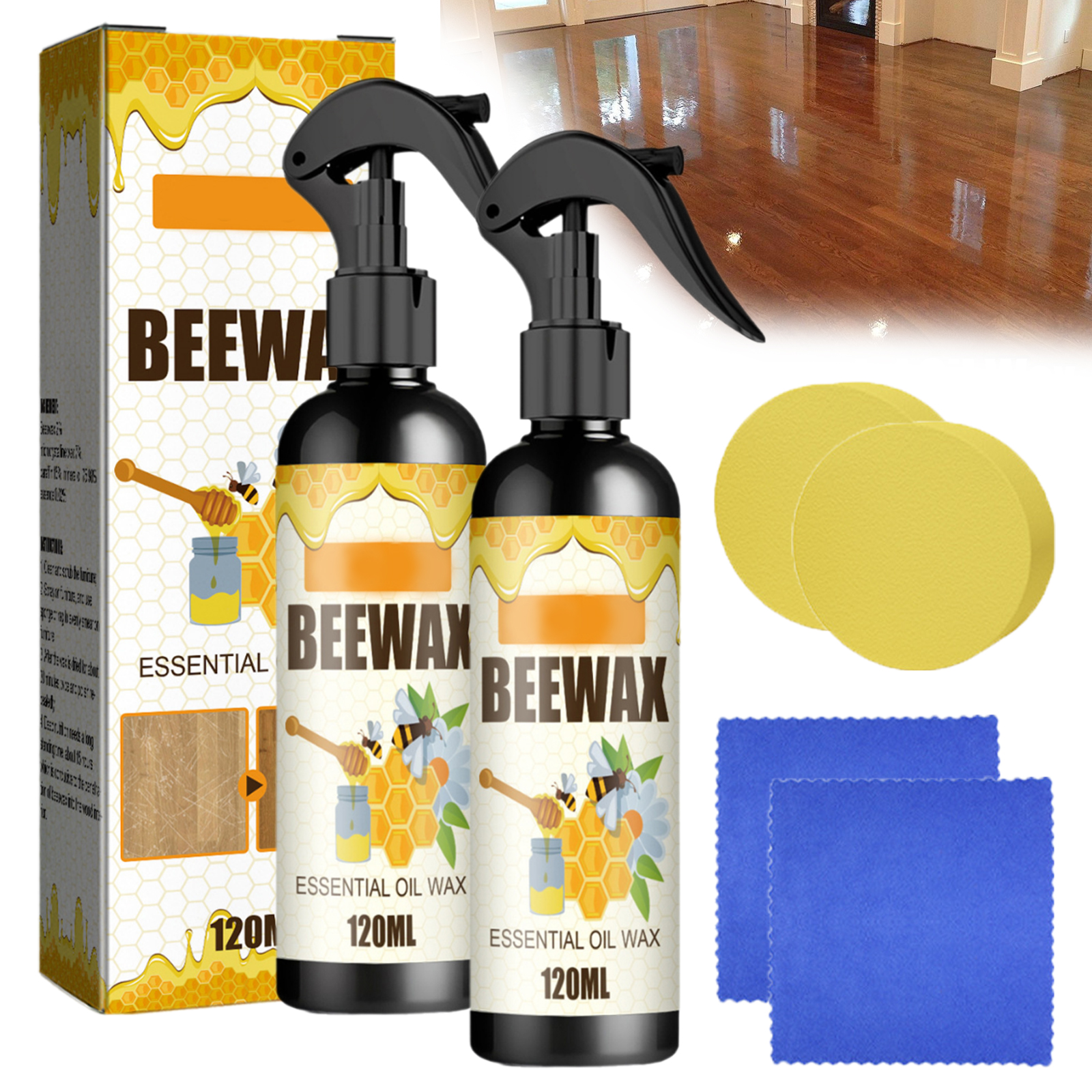 Wood Beeswax Polishing Spray, Natural Beeswax Spray, Natural Micro ...