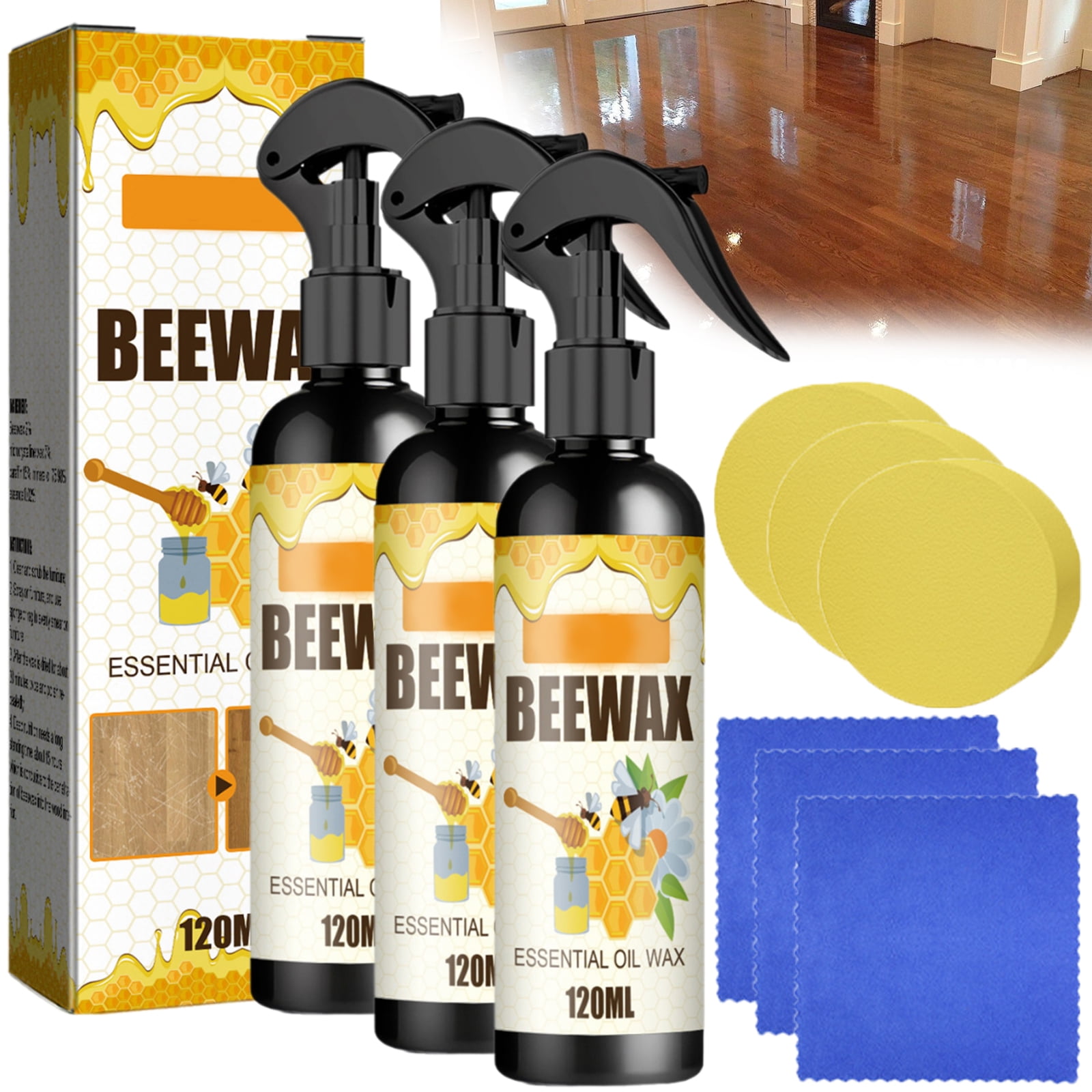 Wood Beeswax Polishing Spray, Natural Beeswax Spray, Natural Micro ...