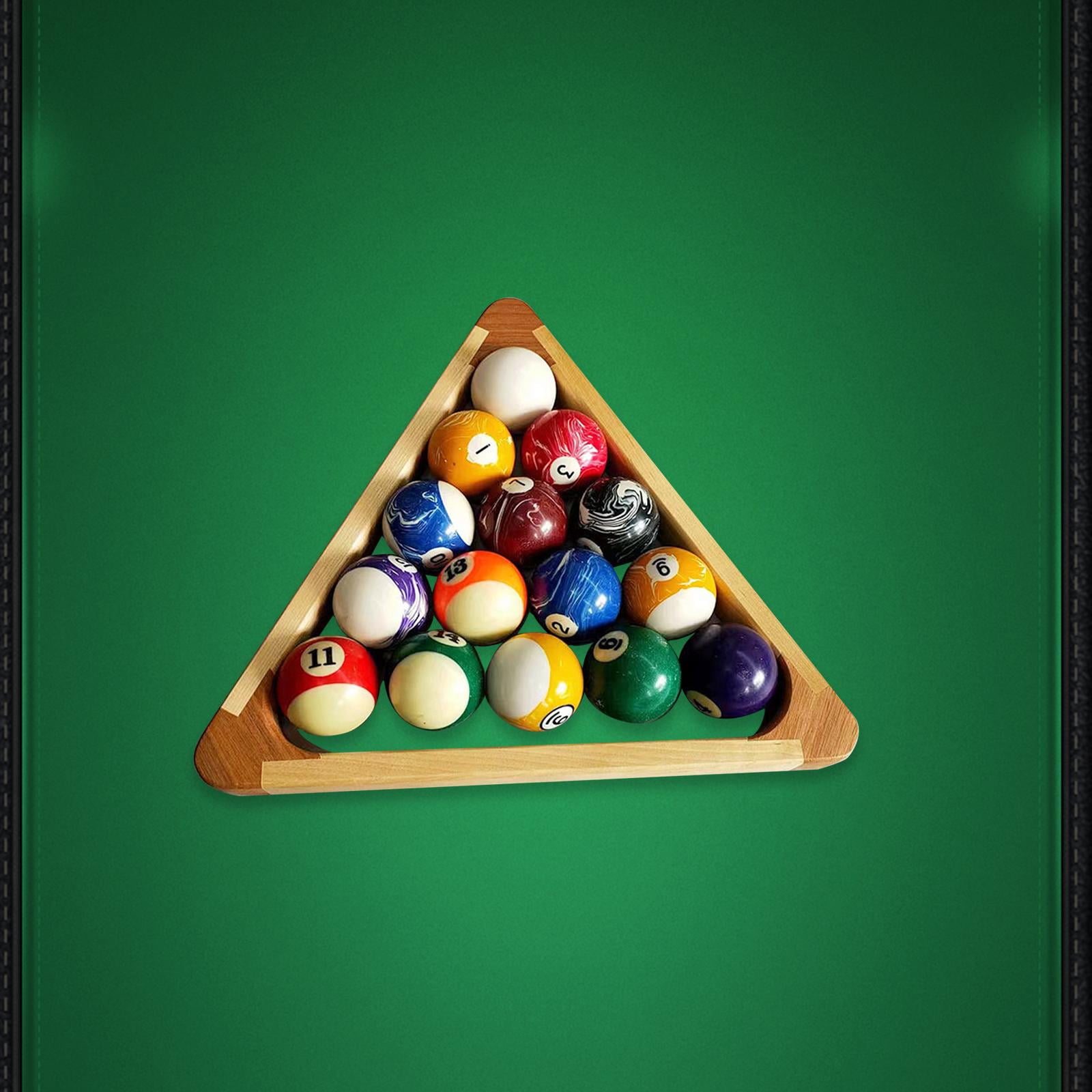 Wood Billiard Triangle Ball Rack, Pool Table Regulation Size Billiard ...