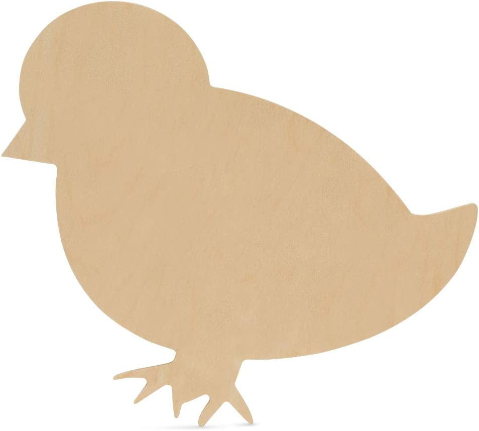 Wood Bird Cutouts 12 x 10 inch, Pack of 6 Unfinished Bird Cutouts to ...