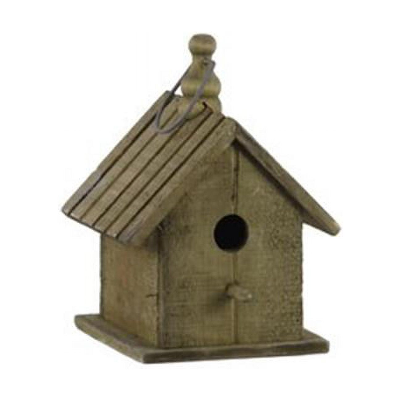 Wood Bird House with Gable Roof Design & Metal Handle, Brown - Walmart.com