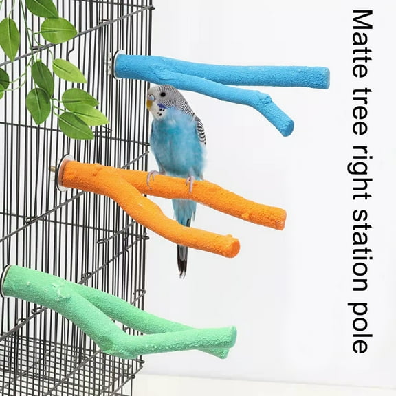 Bird Perches, Natural Wood Birds Stand Branch, Bird Perch Chewing Stick ...