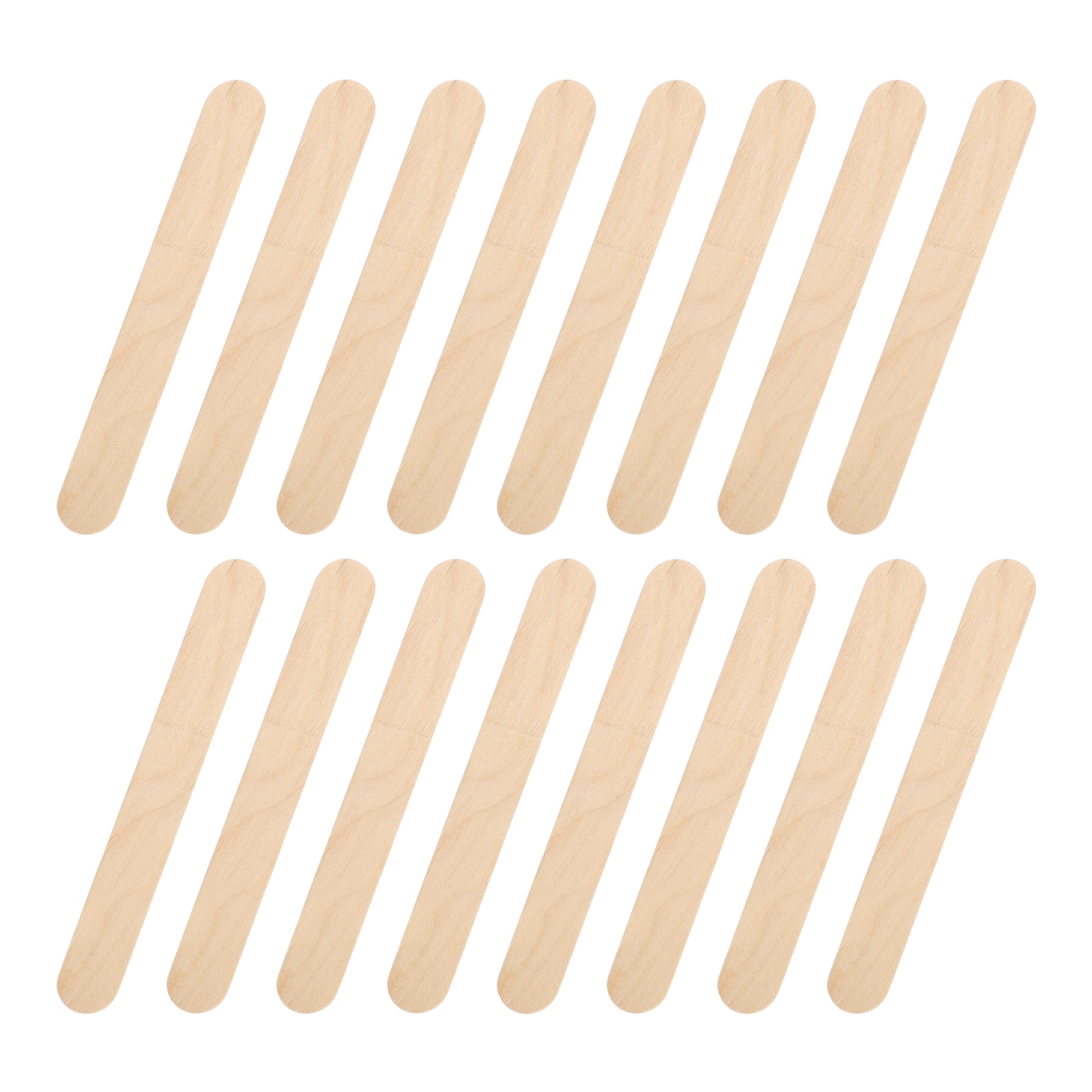 Wood Blank Sticks Wax Sticks: Wooden Tongue Sticks Waxing Applicator ...