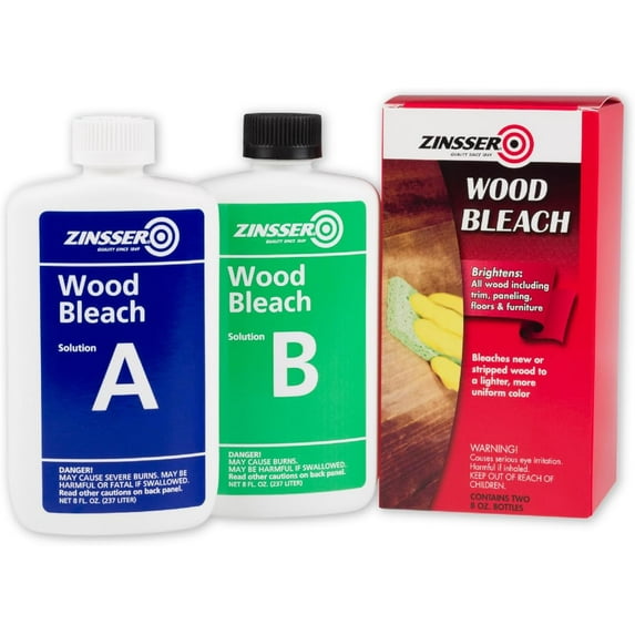 Wood Bleach Kit | Lighten Furniture, Floors, Cabinets, Trim | Removes ...