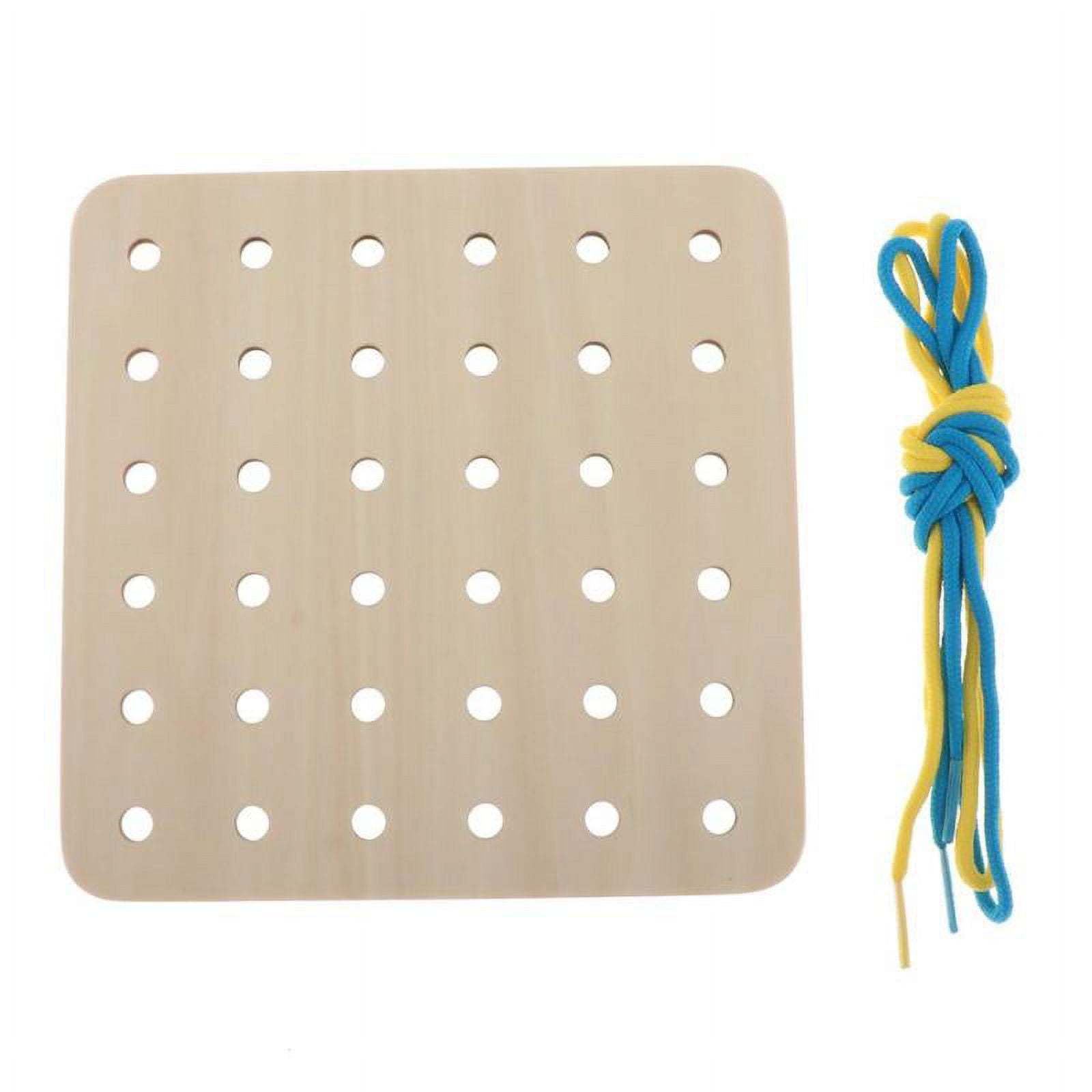 Wood Block Threading Puzzles for Baby And Kids Boy Girl - Blank ...