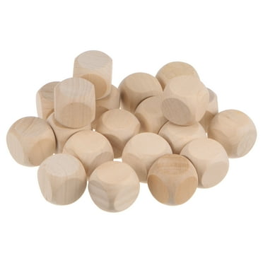 Txkrhwa 50PCS 1 Inch Pine Wooden Cubes, Unfinished Natural Wood Blocks ...