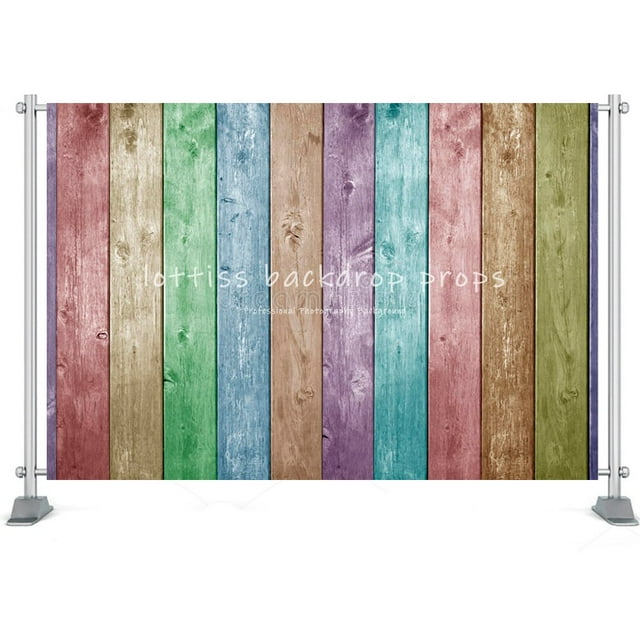 Wood Board Themed Background Cloth For Photography Baby Birthday Party ...