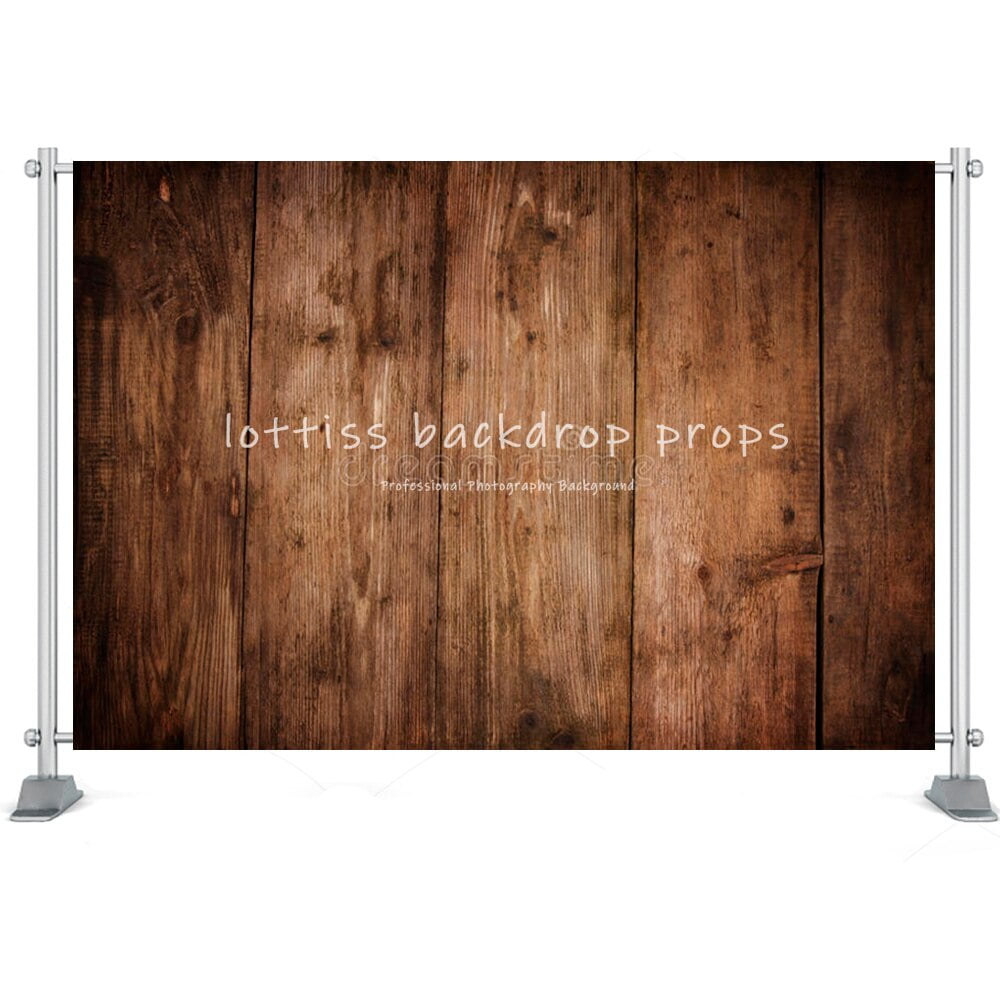 Wood Board Themed Background Cloth For Photography Baby Birthday Party ...