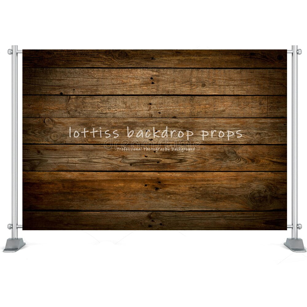 Wood Board Themed Background Cloth For Photography Baby Birthday Party ...