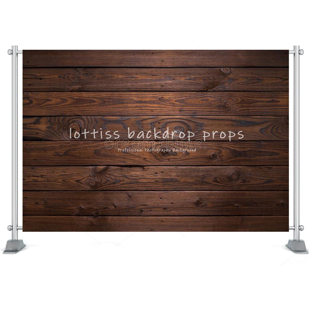 Wood Board Themed Background Cloth For Photography Baby Birthday Party ...