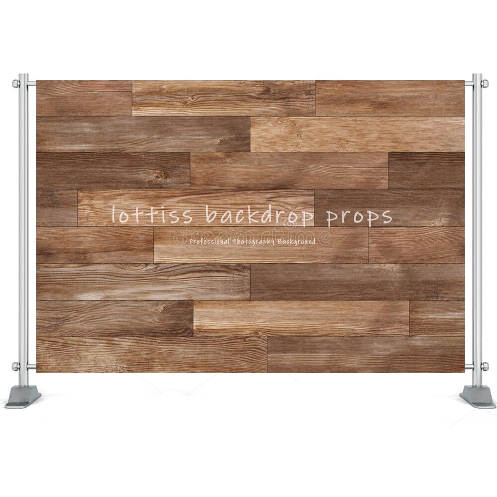 Wood Board Themed Background Cloth For Photography Baby Birthday Party ...