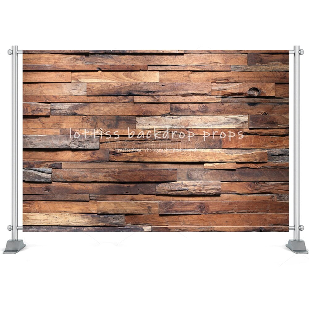 Wood Board Themed Background Cloth For Photography Baby Birthday Party ...