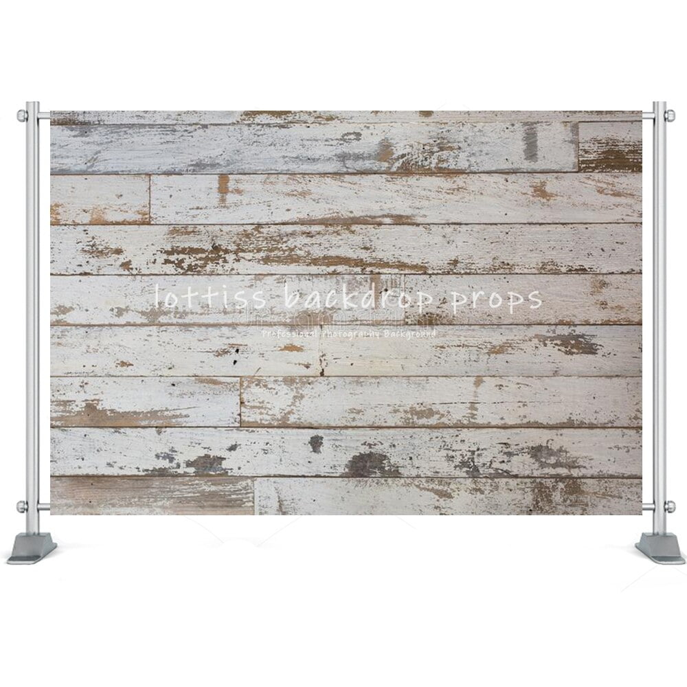 Wood Board Themed Background Cloth For Photography Baby Birthday Party ...