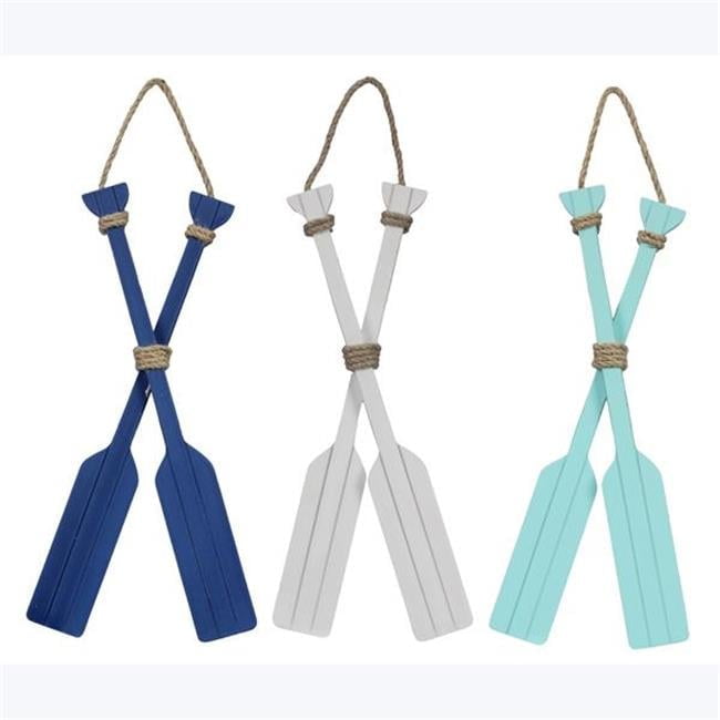 Wood Boat Oars Wall Decor, 3 Assorted Color - Walmart.com