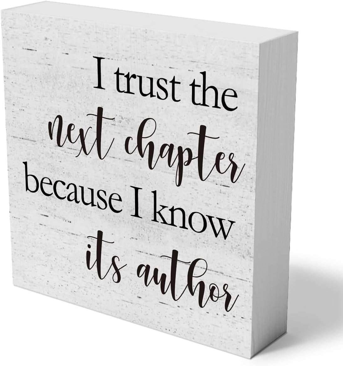 Wood Box Sign 5x5 Inch Inspirational Quote Wooden Box Sign Decorative I ...