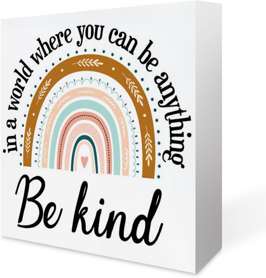 Wood Box Sign 5x5 Inch Office Decor Wooden Box Sign In A World Where ...