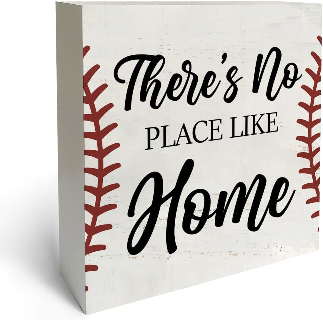 Wood Box Sign 5x5 Inch Rustic Farmhouse Style There's No Place Like ...