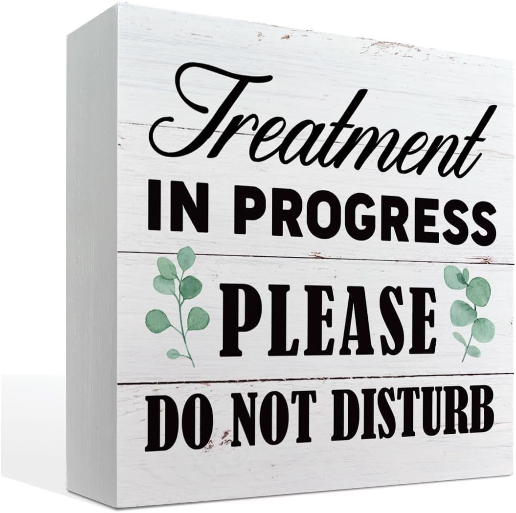 Wood Box Sign 5x5 Inch Therapy Office Decor Office Decor For Table ...
