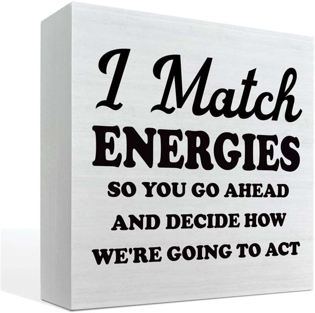 Wood Box Sign 5x5Inch Office Decor Box Sign Tabletop Decor Funny Office ... Wood Box Sign 5x5Inch Office Decor Box Sign Tabletop Decor Funny Office ...