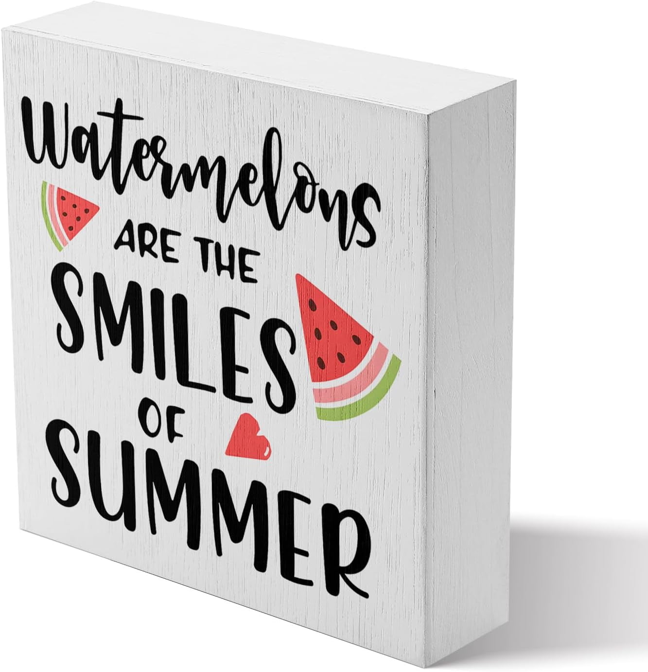 Wood Box Sign 5x5Inch Watermelons Are The Smiles Of Summer Wooden Box ...