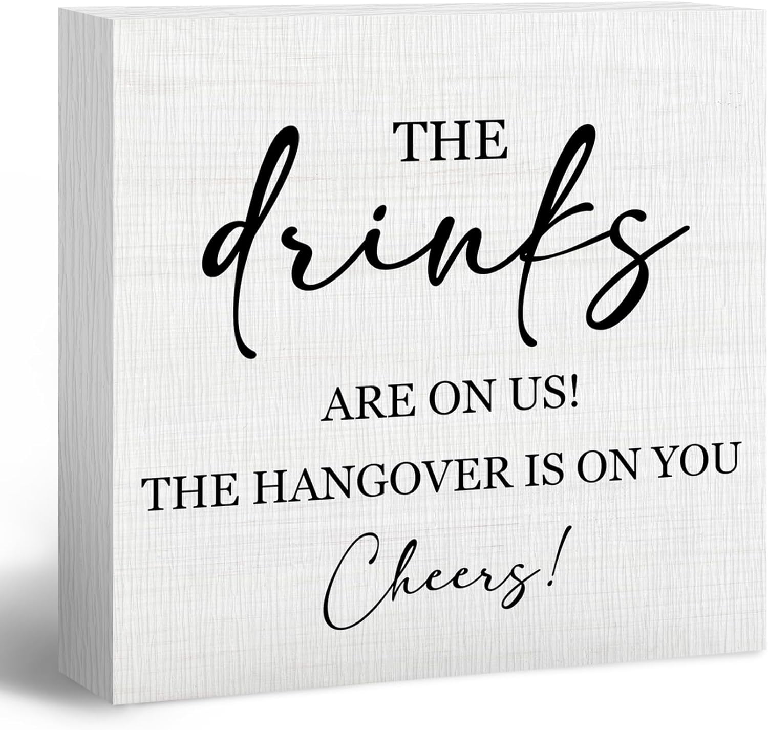 Wood Box Sign 5x5 Inch Wedding Wooden Box Sign Wedding Decor Wedding ...