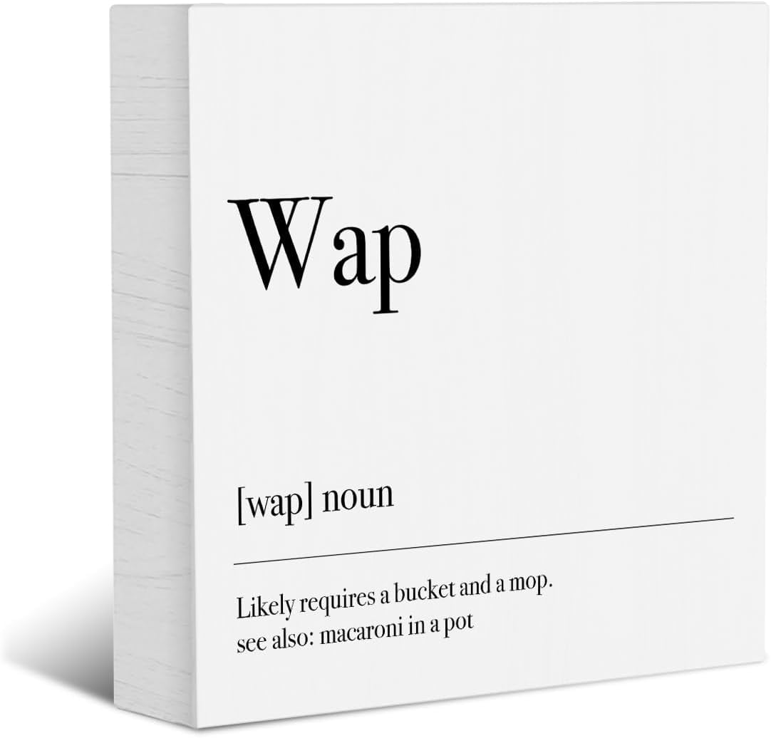 Wood Box Sign 7x7 Inch Decorative Wooden Box Sign Inspirational Cubicle ...