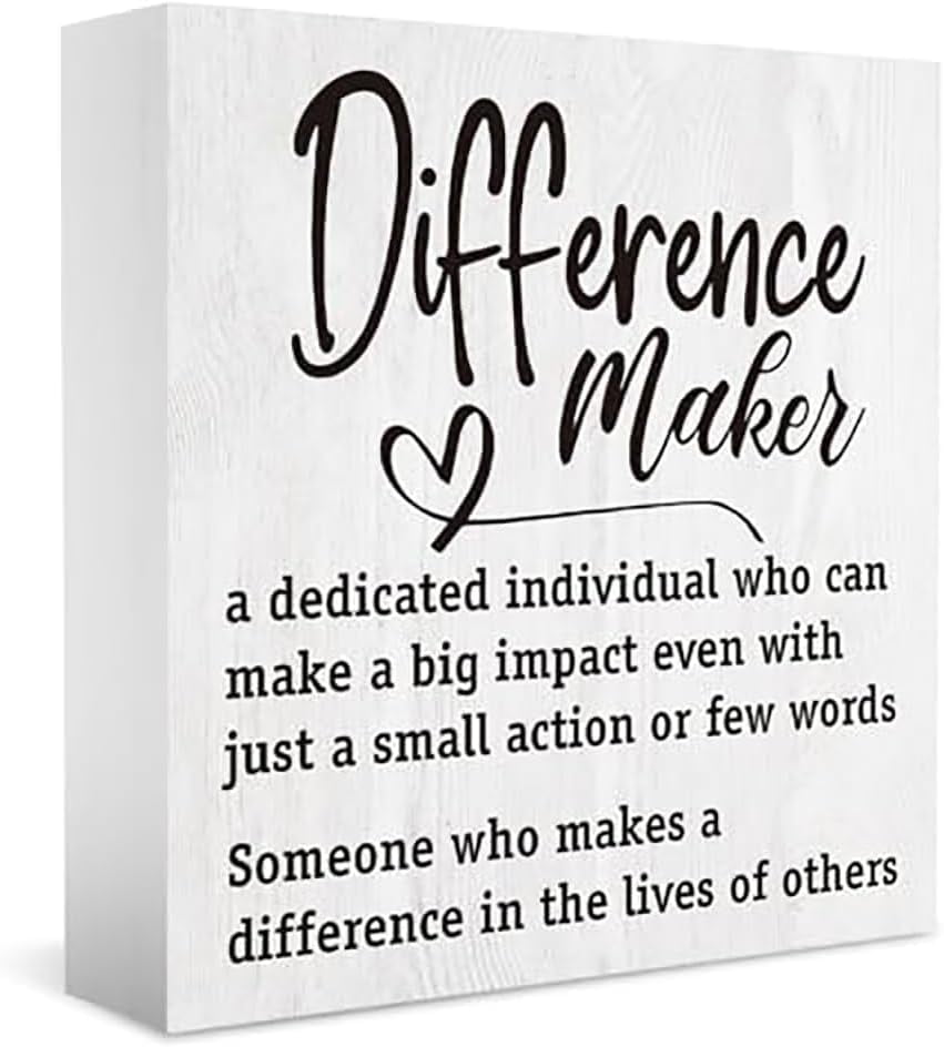 Wood Box Sign 7x7 Inch Funny Office Decor Signs Cute Office Desk ...