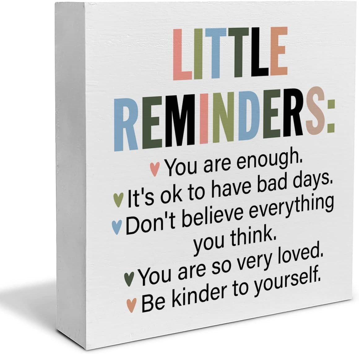 Wood Box Sign 7x7 Inch Inspiration Saying Wooden Box Sign Little ...
