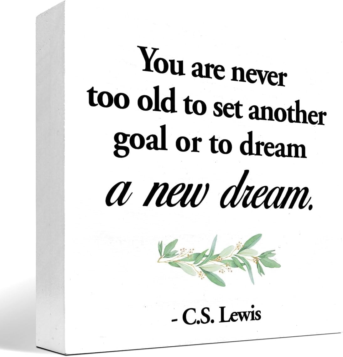 Wood Box Sign 7x7 Inch Inspirational Wood Box Sign Desk Decor You Are ...