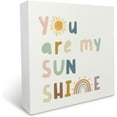 Wood Box Sign 7x7 Inch Inspirational Quote You are My Sunshine Boho Sun ...