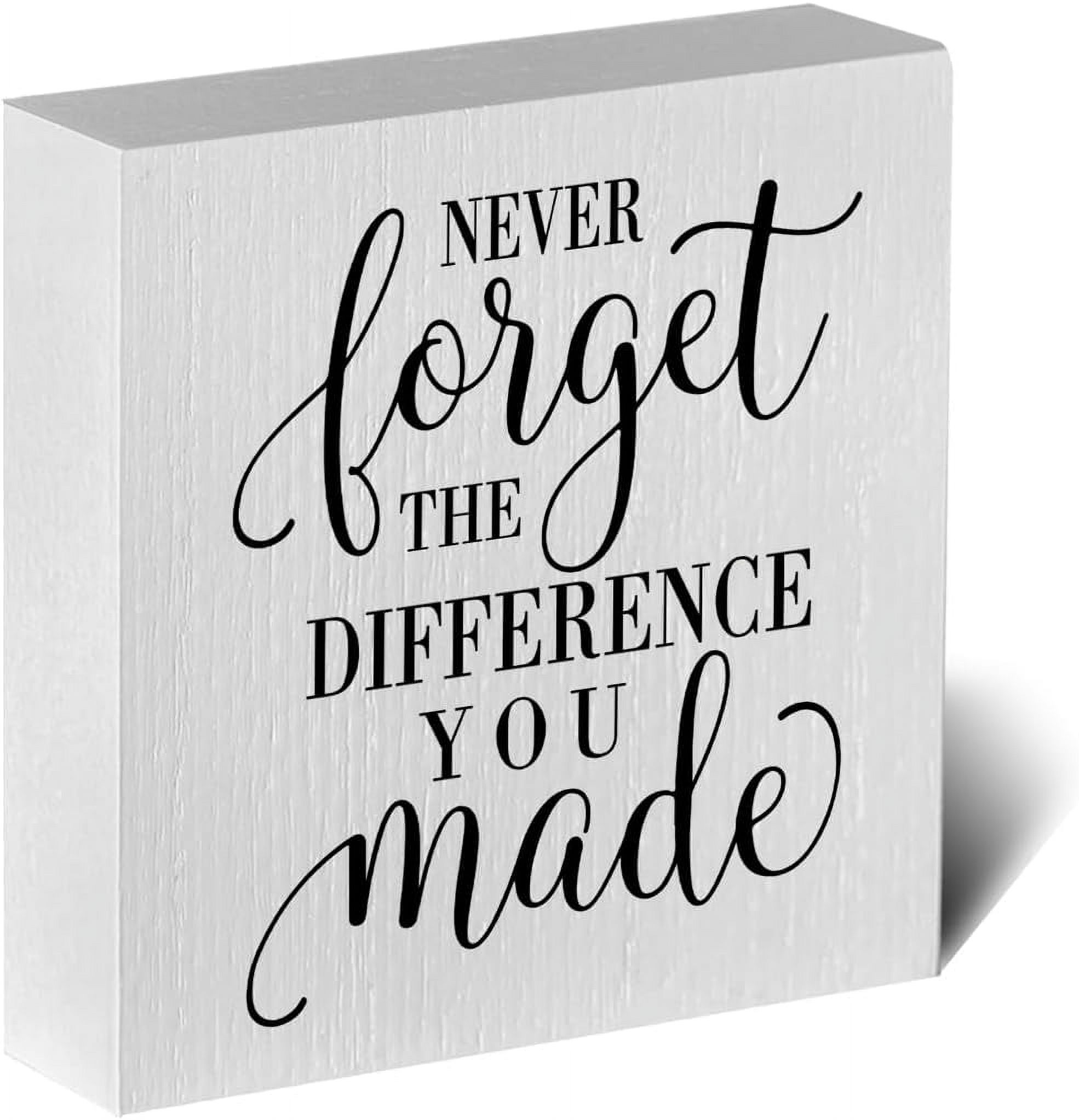 Wood Box Sign 7x7 Inch Motivational Artwork Wood Box Sign Rustic ...