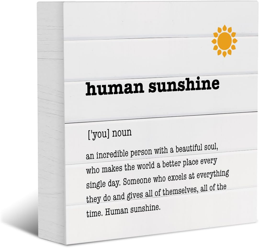 Wood Box Sign 7x7 Inch Motivational Definition Decorative Wooden Box ...